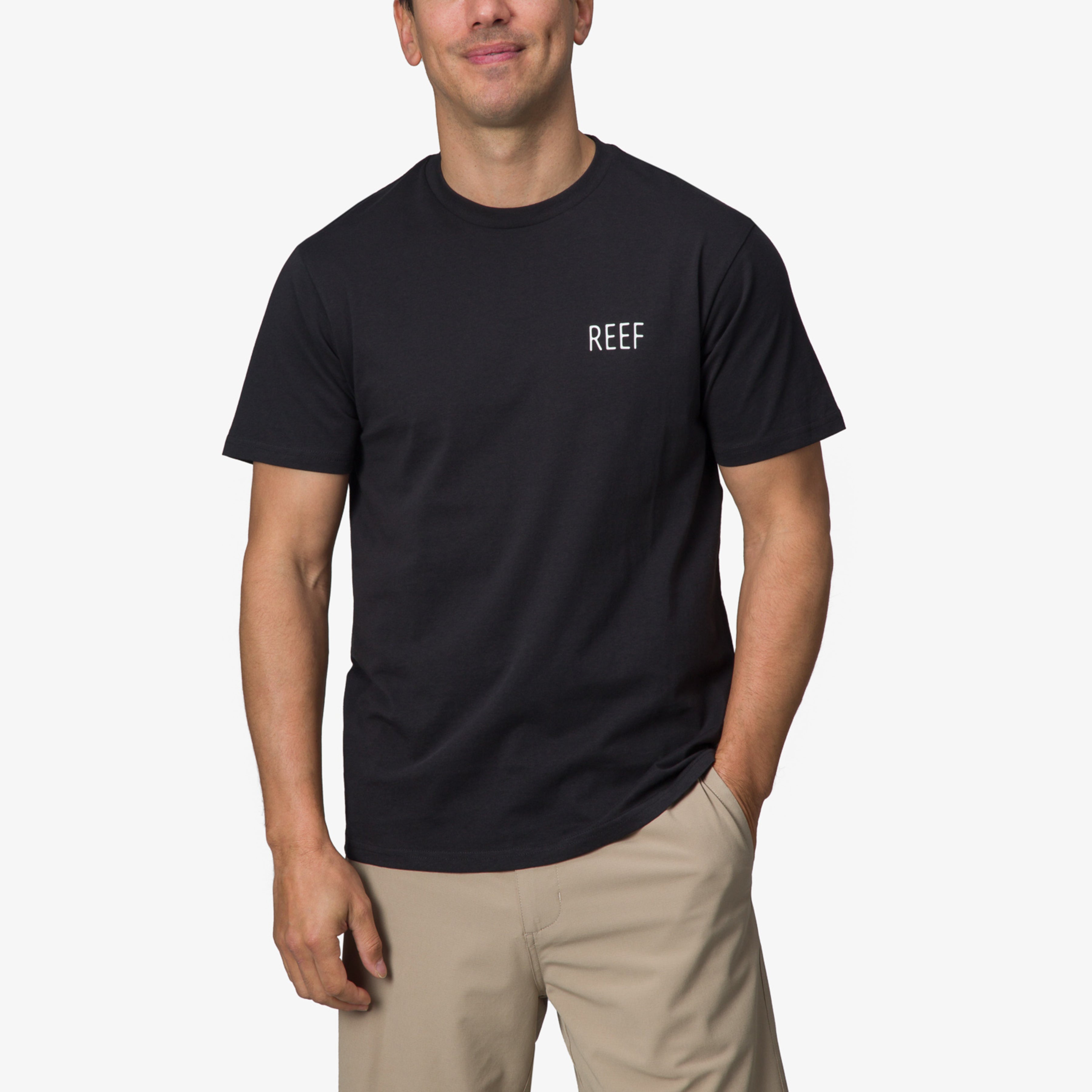 Men's Tatted Short Sleeve T-Shirt in Caviar | REEF®