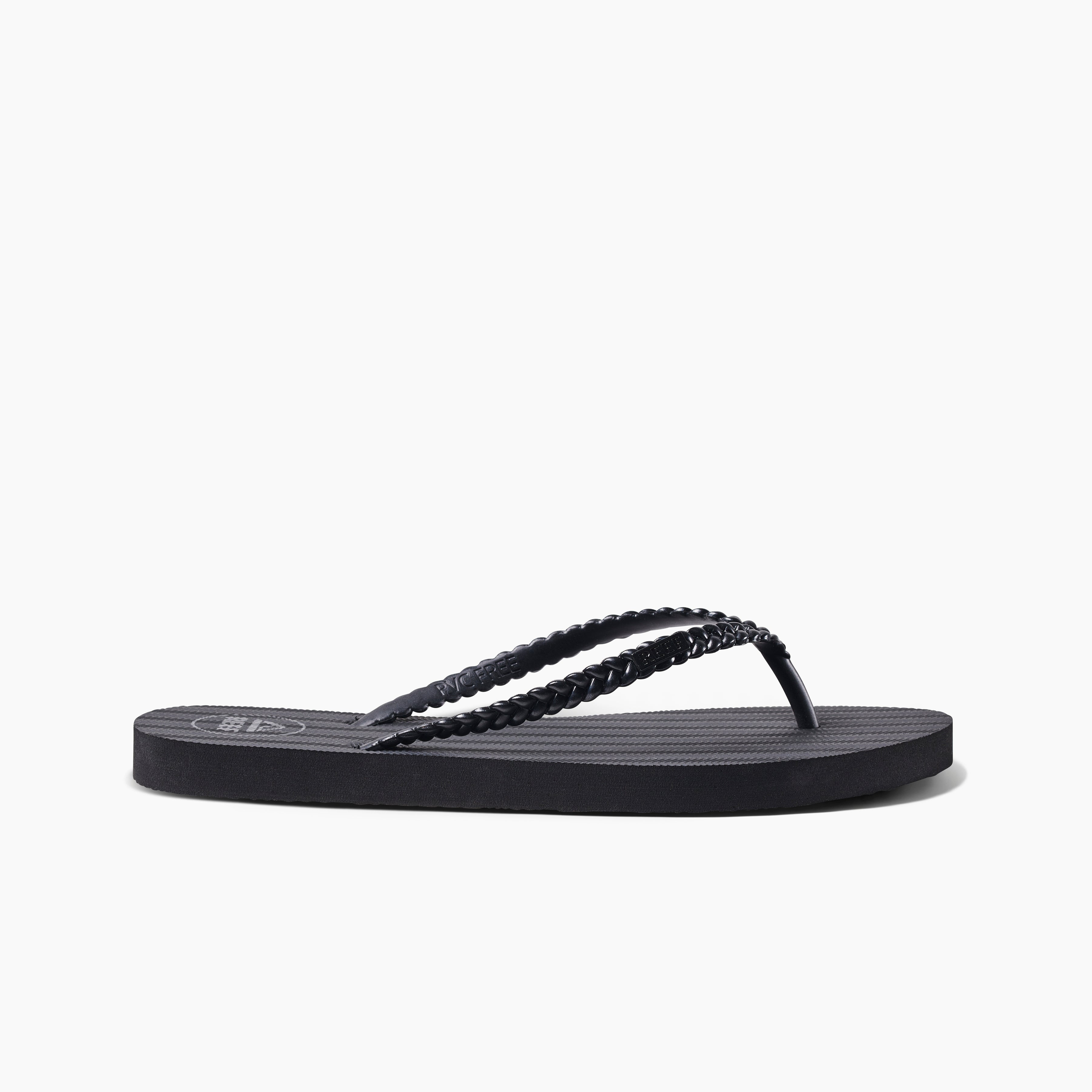 Seaside Twist Black Women's Flip Flops | REEF®