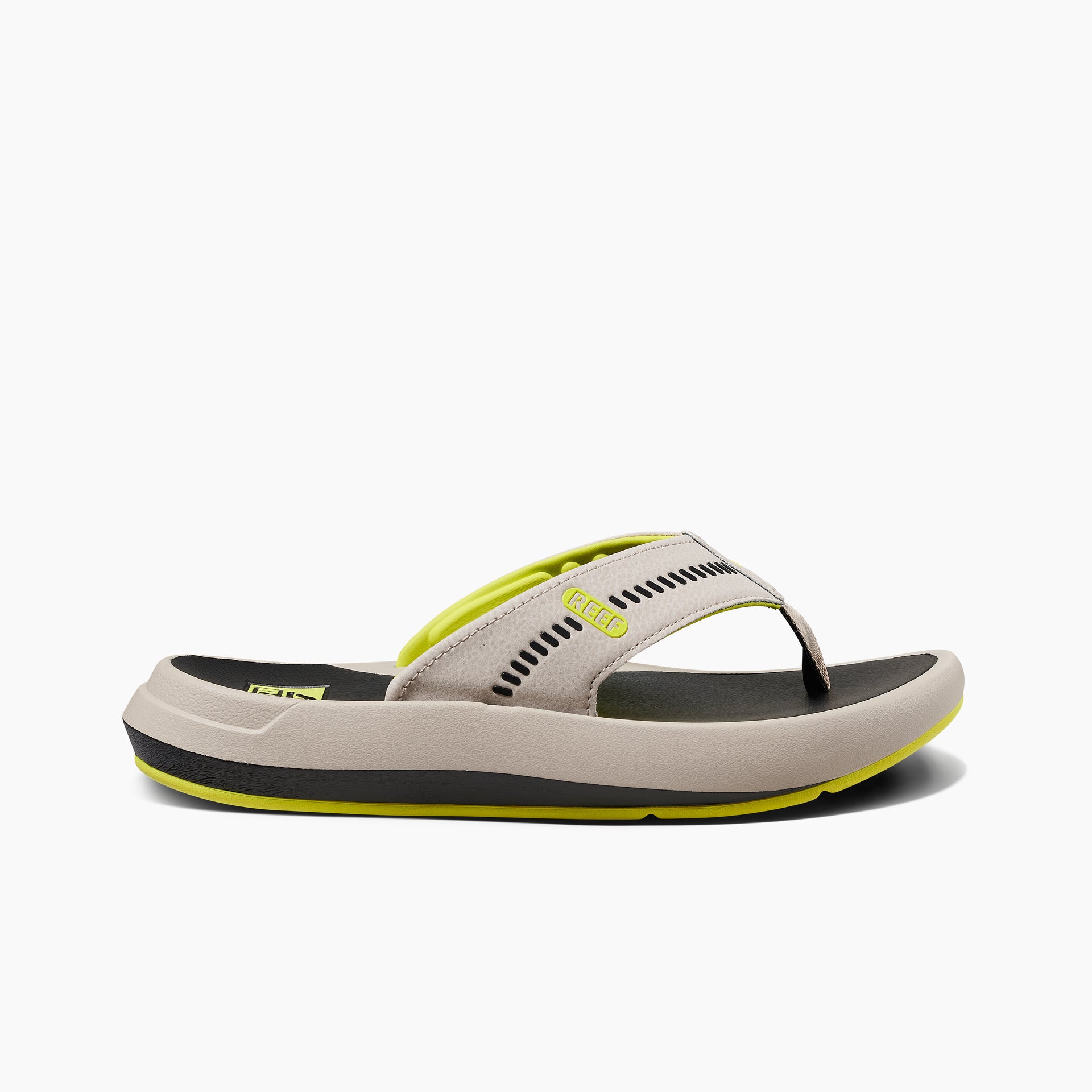 Men's Cruiser Sandals in Grey/Lime | REEF®