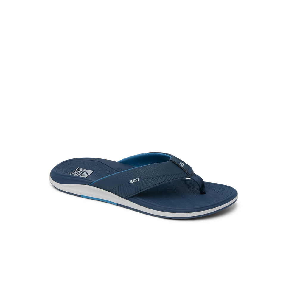 Men's Offshore: High Arch Support Comfort Flip Flops in Navy/Grey ...