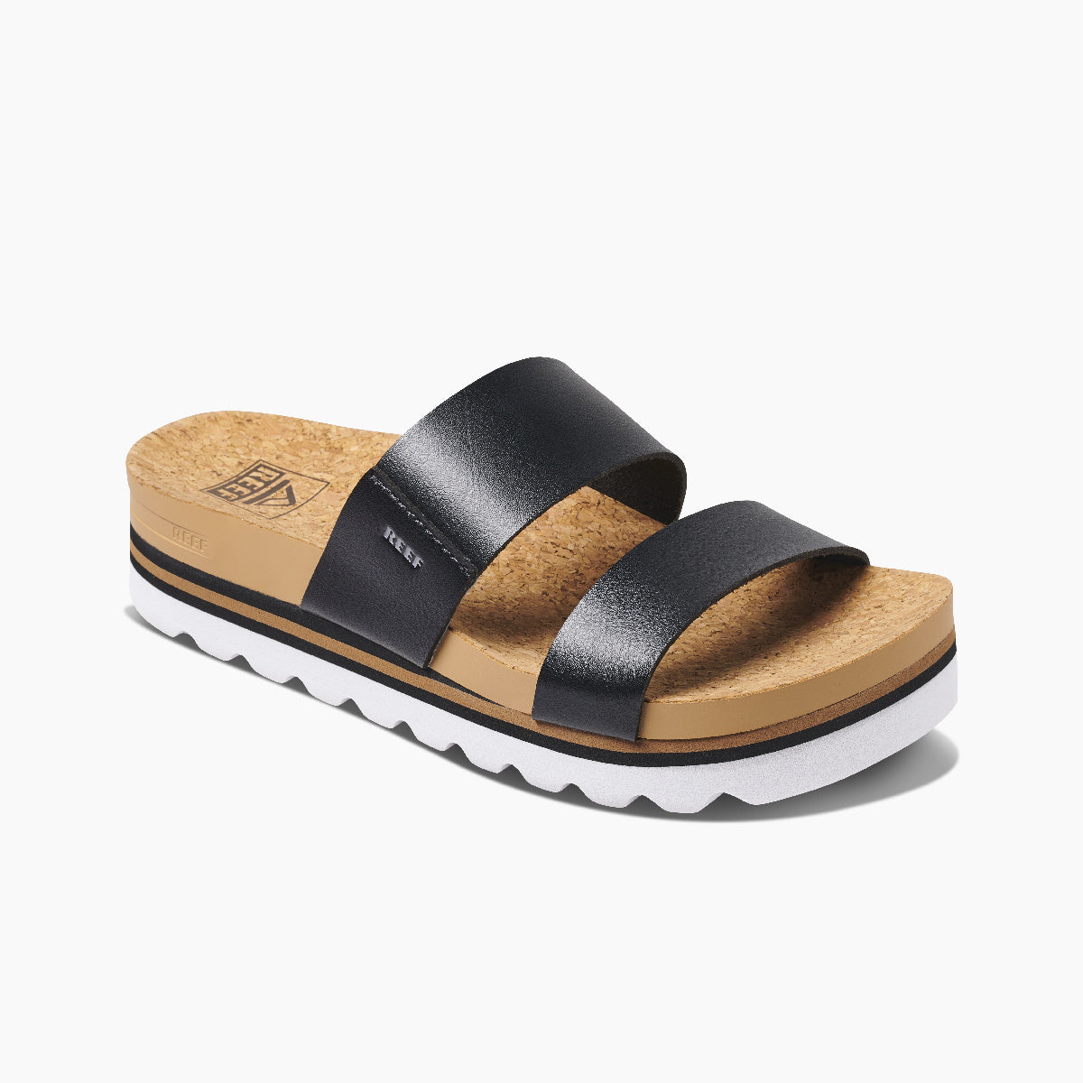 Women's Cushion Vista Hi Platform Sandals in Black | REEF®